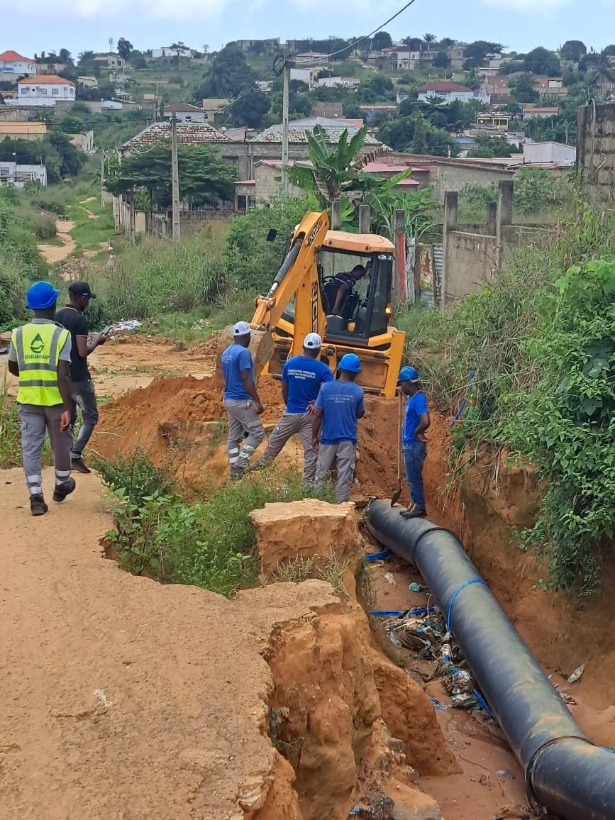 ÁGUA POTÁVEL | MEGA OPERAÇÃO DE REPOSIÇÃO DA LINHA DE ÁGUA DE SIMINDELE ...